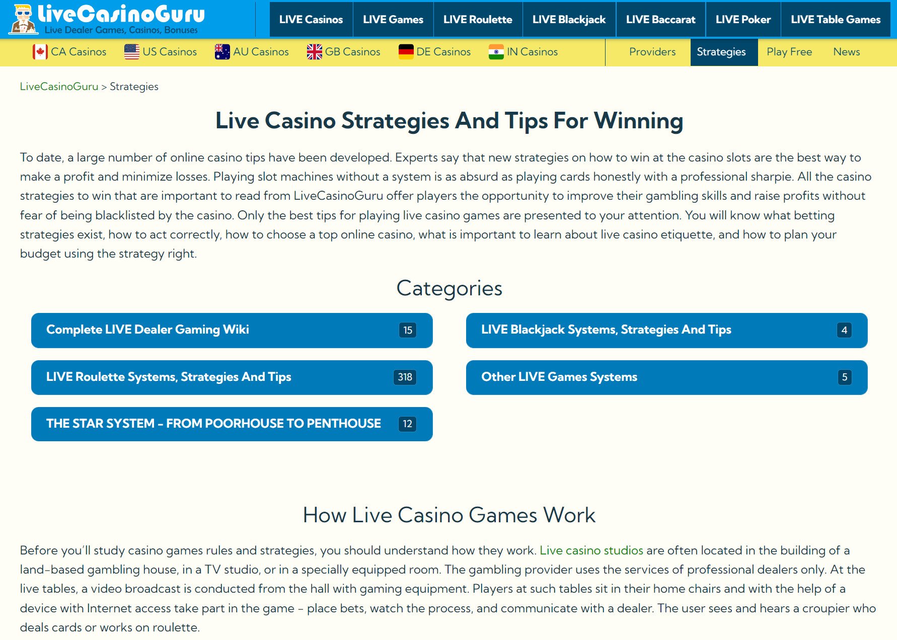 350+ Casino Games Strategies, Systems and Tips